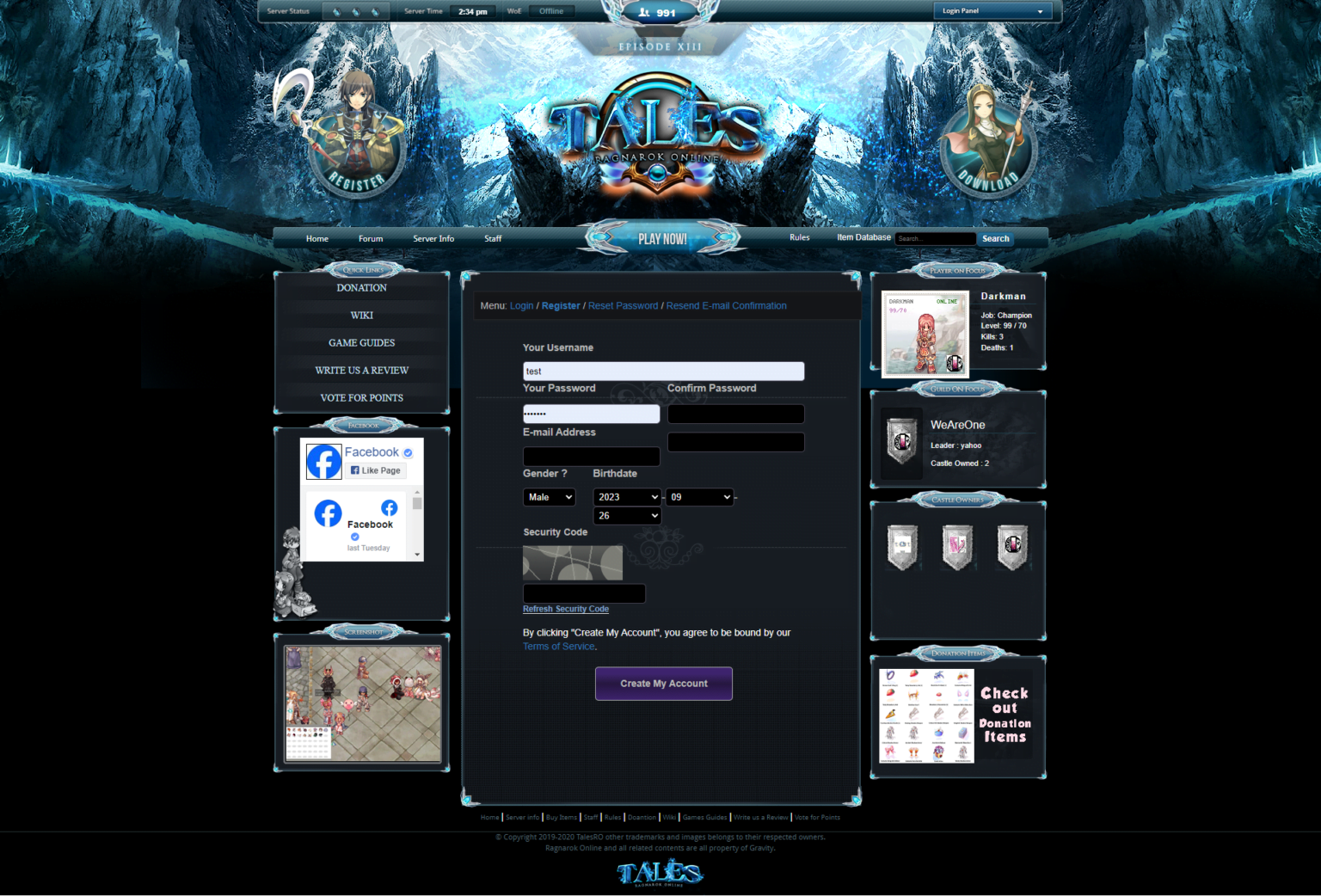 TalesRO Ragnarok Online Theme – Ragnarok Online Themes